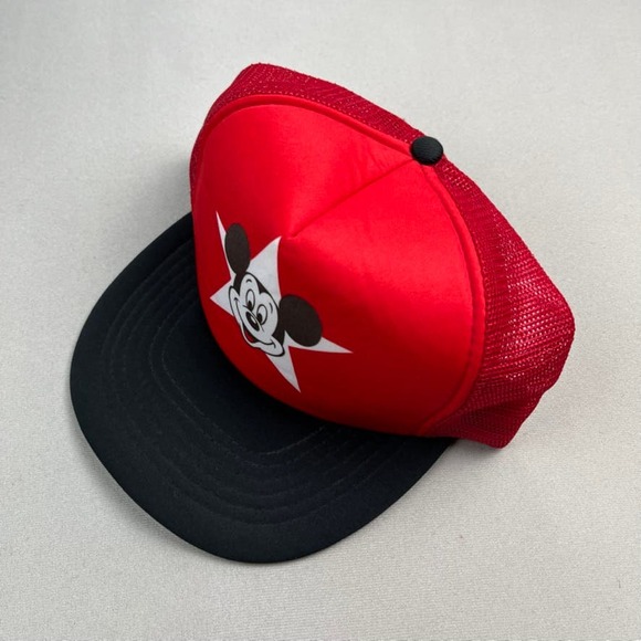 Disney | Accessories | Vintage Mickey Mouse Hat Cap Snapback Trucker ...